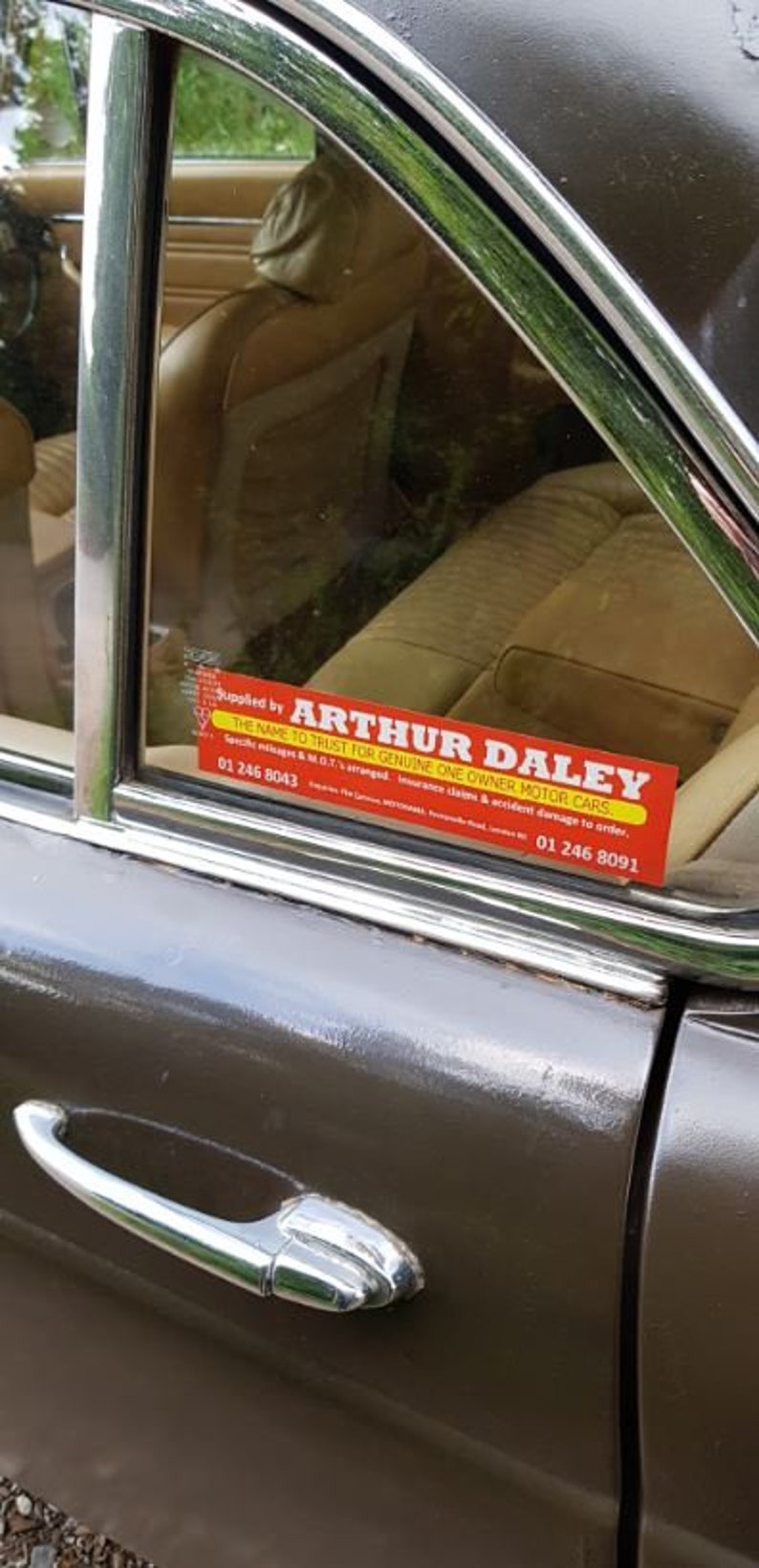 Arthur Daley Motorama Replica Bumper Sticker - Etsy UK