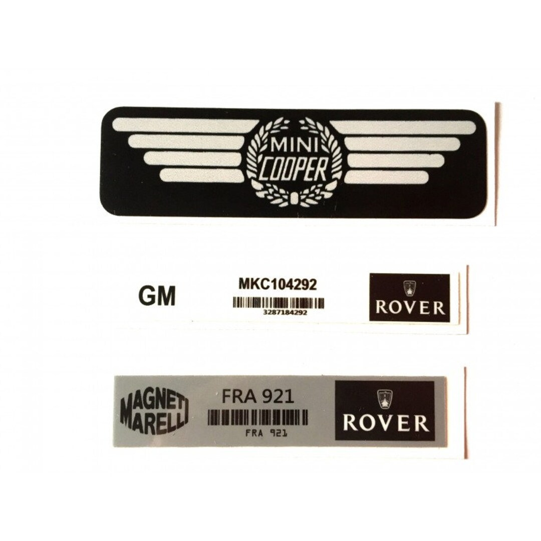Rover Mini Cooper Mpi 3 Piece Sticker Pack - Etsy