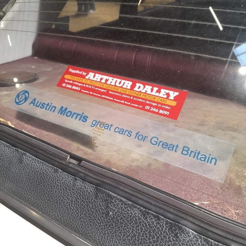 Arthur Daley Motorama Replica Bumper Sticker - Etsy UK