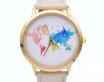 World Map Watch | Etsy