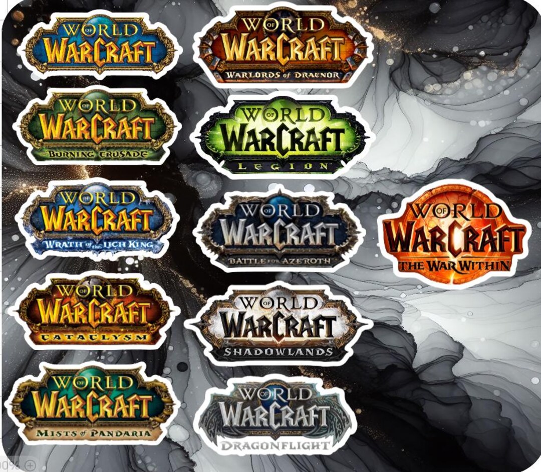 World of Warcraft Sticker, Wow Sticker Pack - Etsy