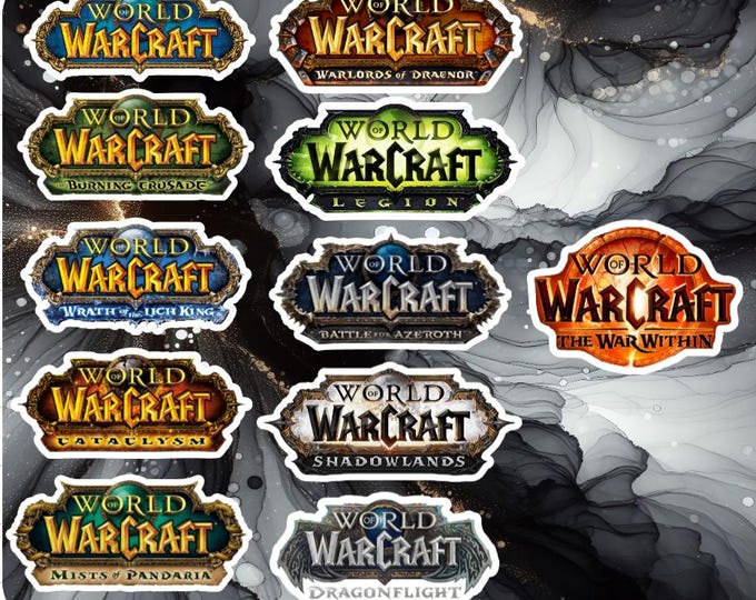 World of Warcraft Sticker, Wow Sticker Pack - Etsy