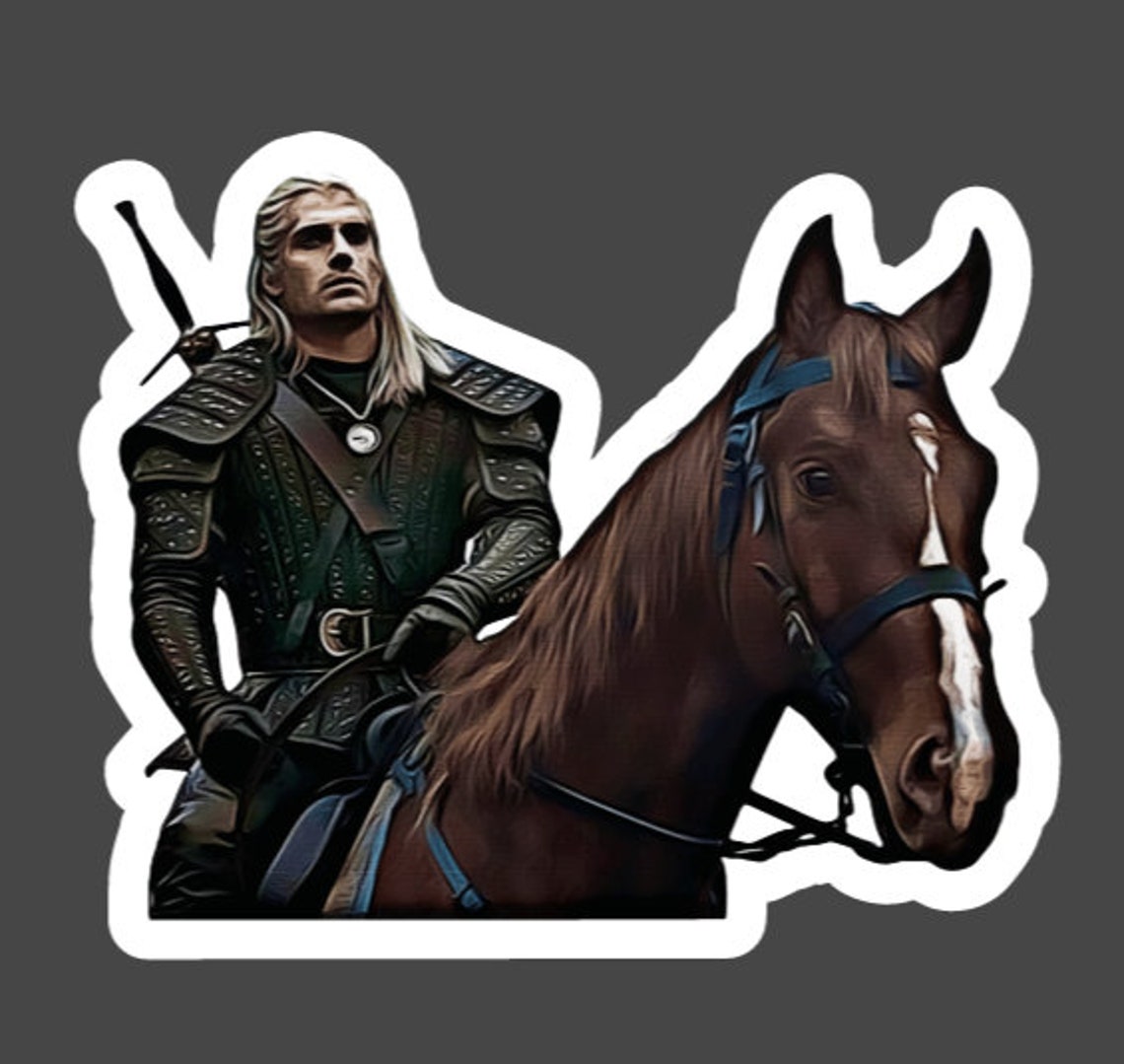 The Witcher Sticker Geralt Sticker Witcher Stickers - Etsy
