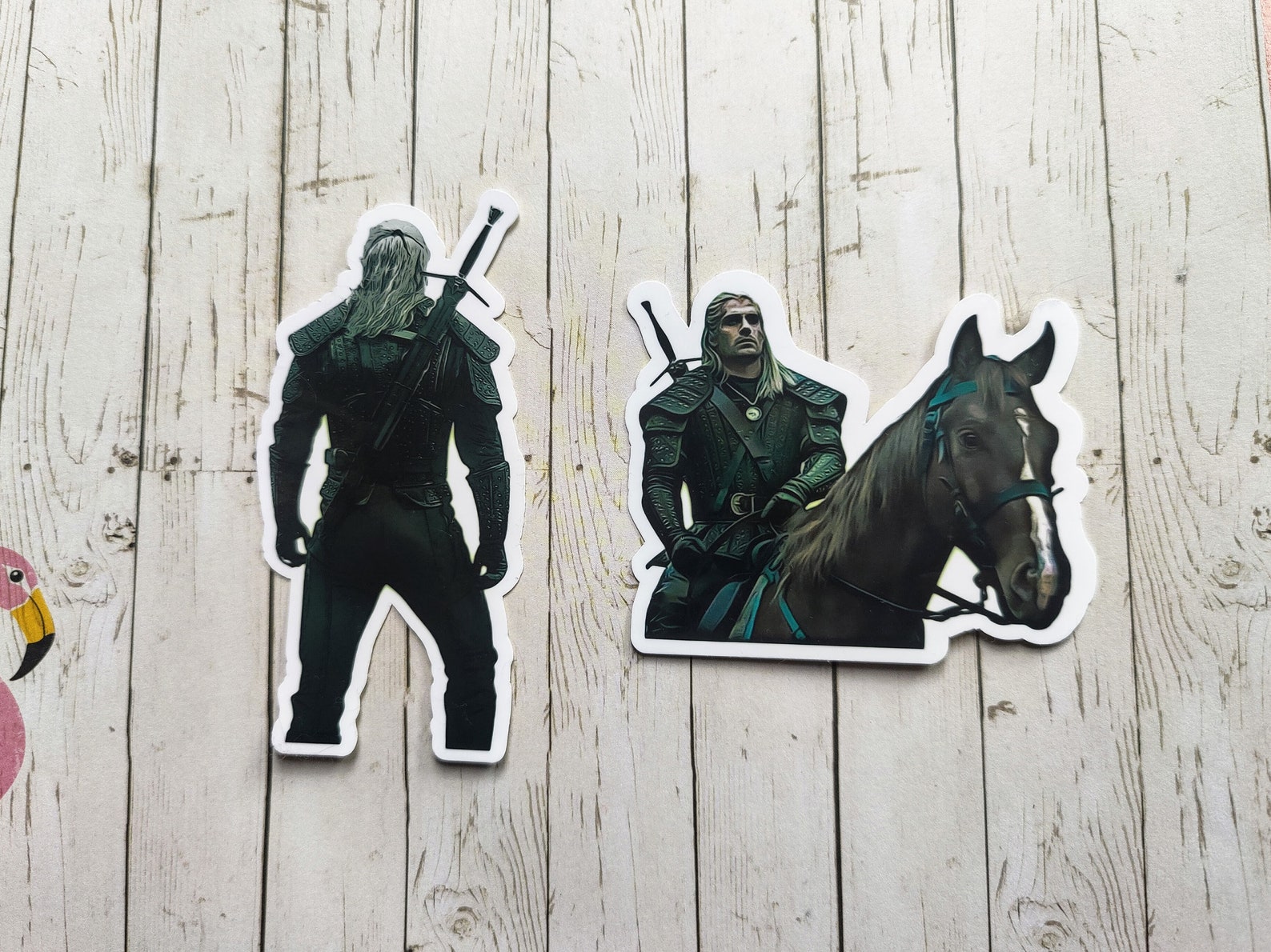 The Witcher Sticker Geralt Sticker Witcher stickers | Etsy