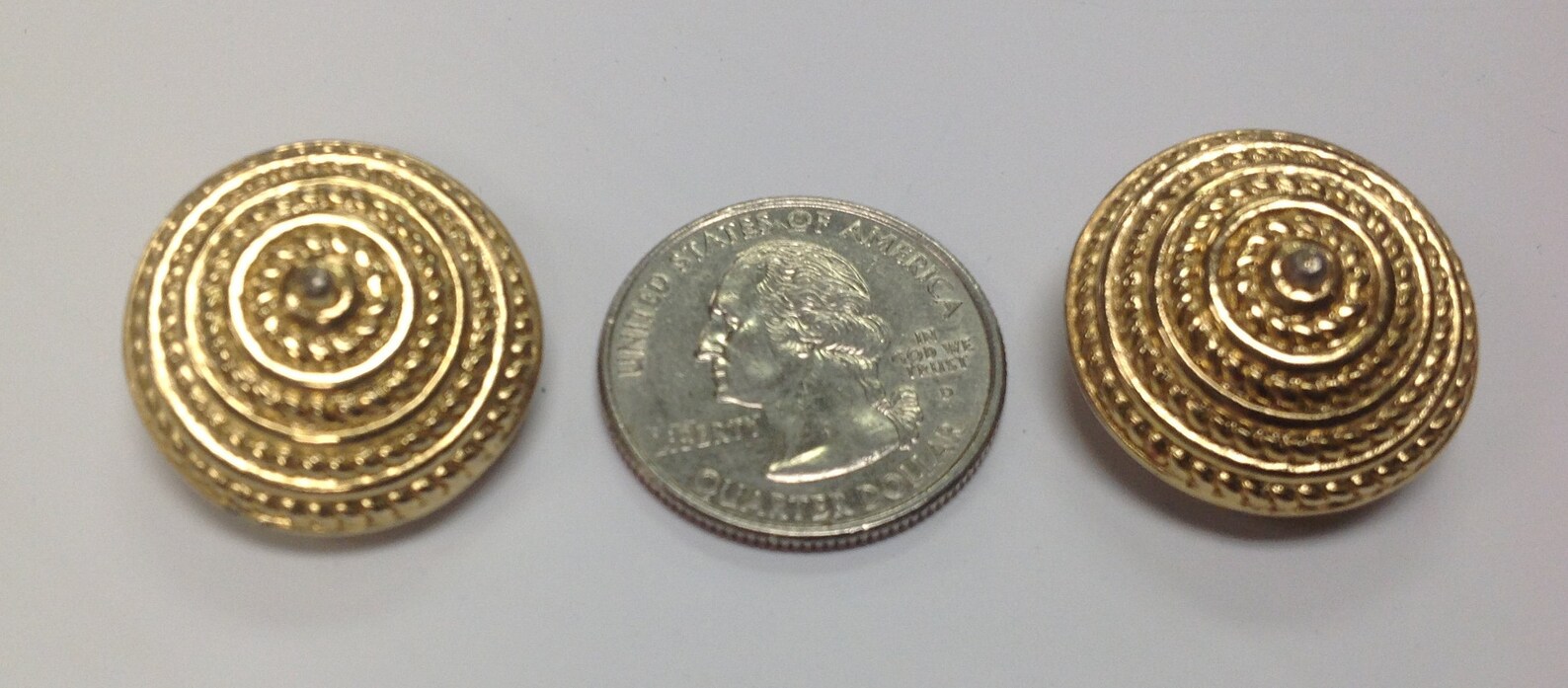 Vintage Sarah Coventry Domed Coiled Rope Button Clip on Earrings - Etsy