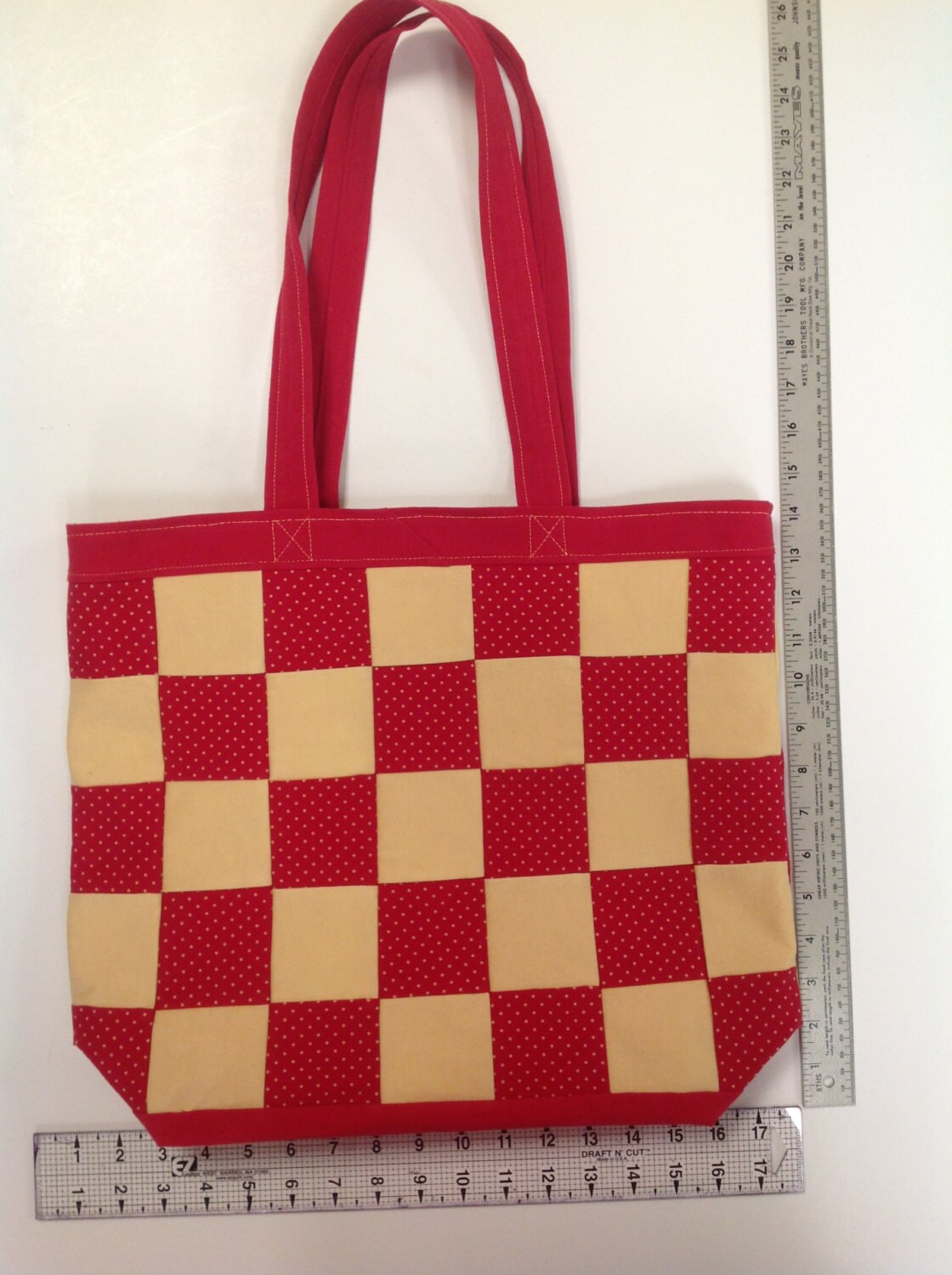 Bleu Redux (colors Too!) Upcycle Checkered Denim Tote - Etsy