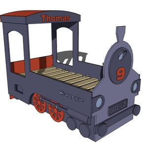 Train Bed Plans Twin Size Mattress - Etsy