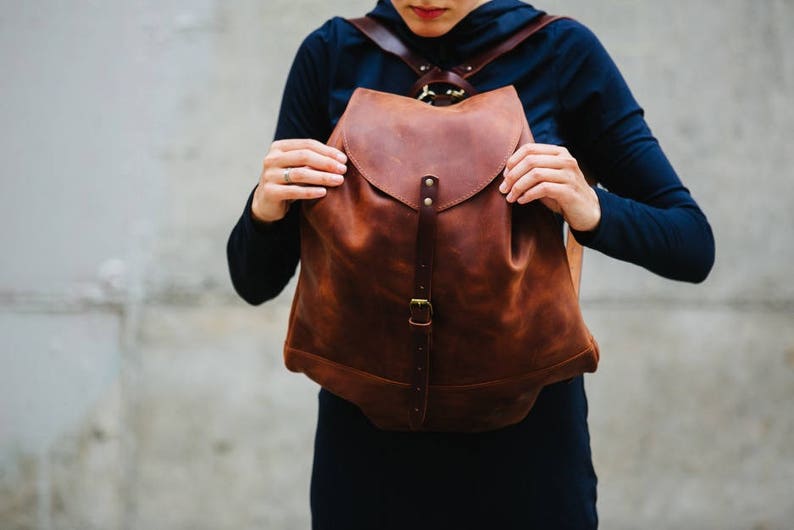 Summer Backpack School Backpack for Teens Leather Backpack - Etsy