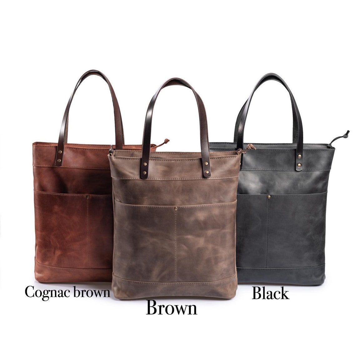 Convertible Tote Backpack Leather Tote Bag Laptop Bag for - Etsy