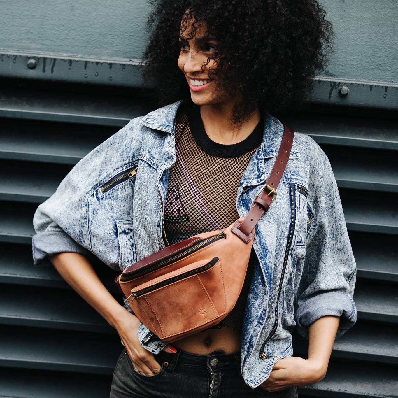 Leather Fanny Pack Camera Bag Hip Bag for Women Leather Waist Bag Small ...