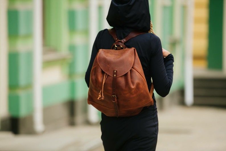 Summer Backpack School Backpack for Teens Leather Backpack - Etsy