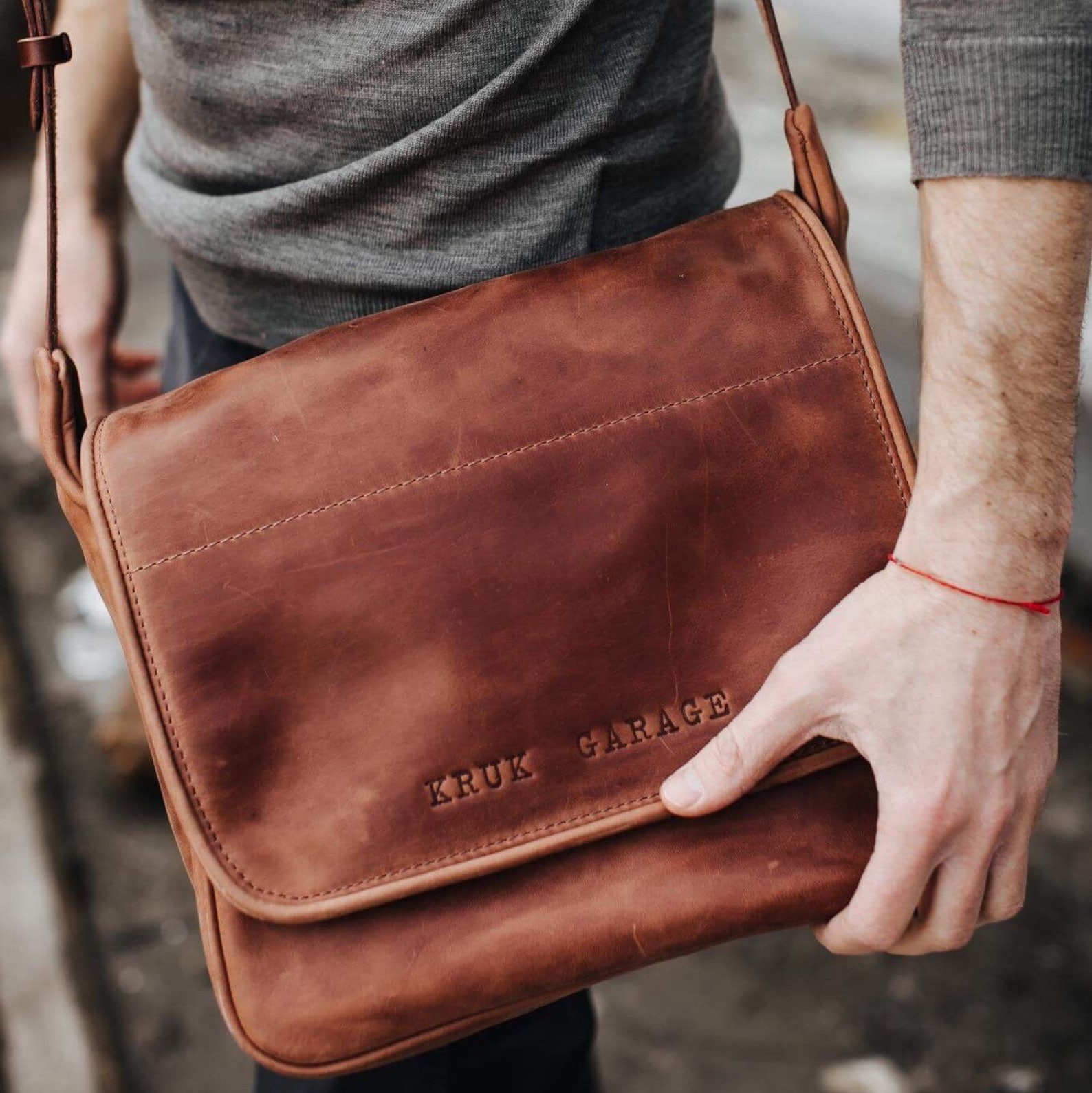 Computer Messenger Bag for Men Leather Laptop Bag Mens | Etsy