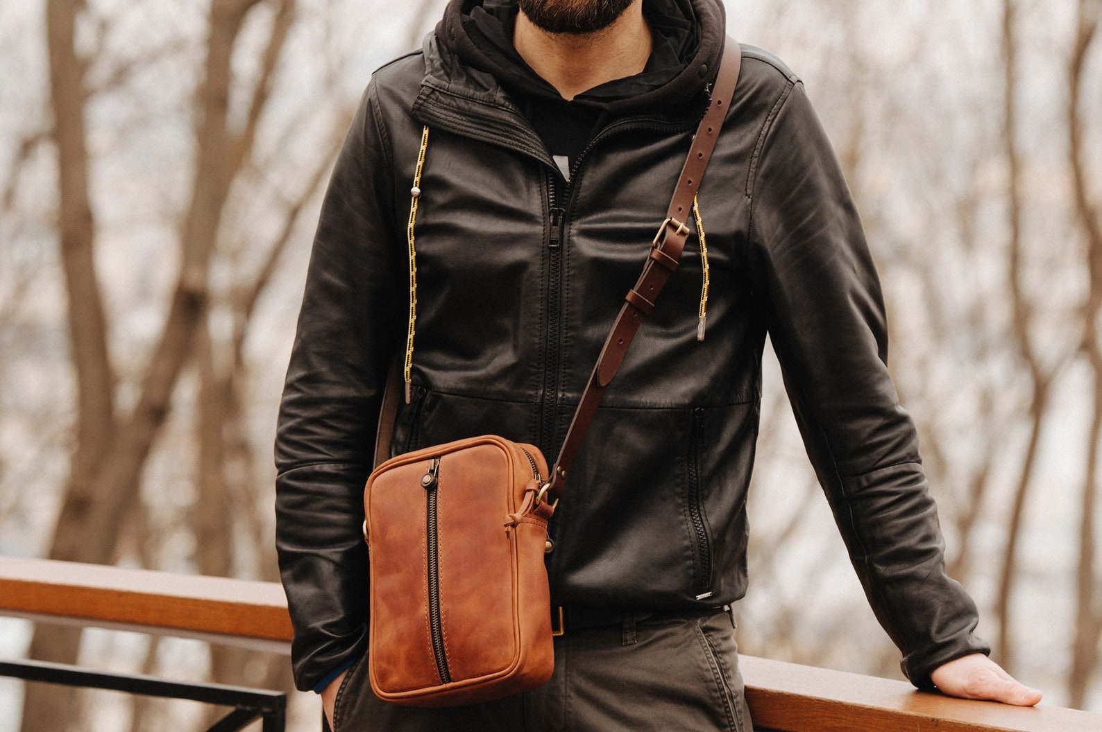 Shoulder Bag Leather Mens Bag Small Bag Leather Messenger Bag - Etsy