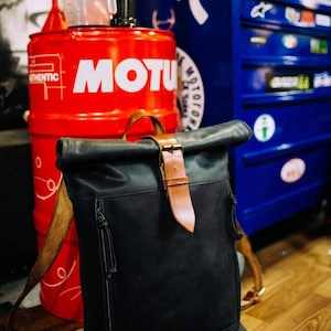 Men's Leather Backpack Work Backpack Computer Leather Backpack Men's ...