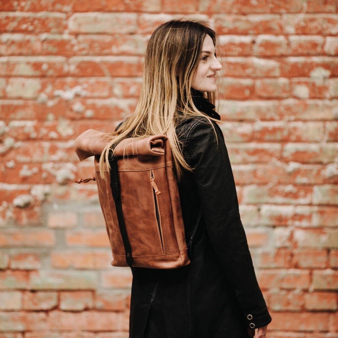 Leather Backpack Women's Backpack Ladies Backpack Small Backpack ...