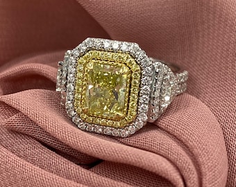 10 carat yellow diamond ring store