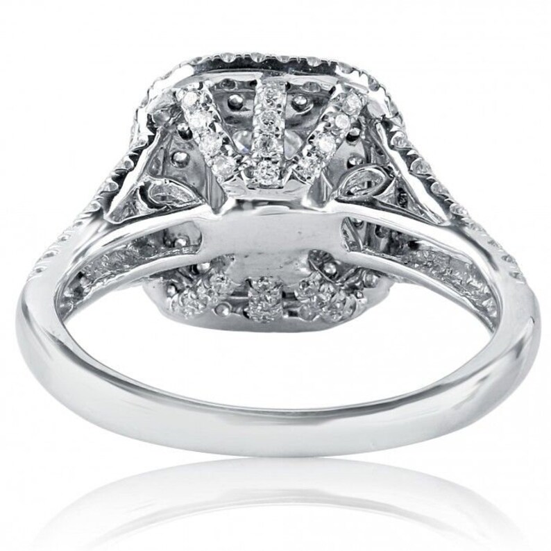 1.27 Ct Diamond Engagement Ring Radiant Cut Proposal Ring | Etsy