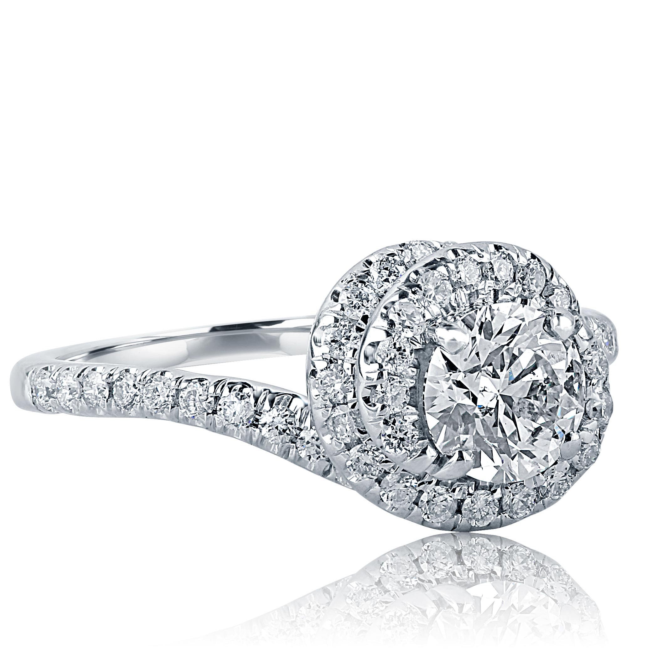 Swirl Diamond Ring