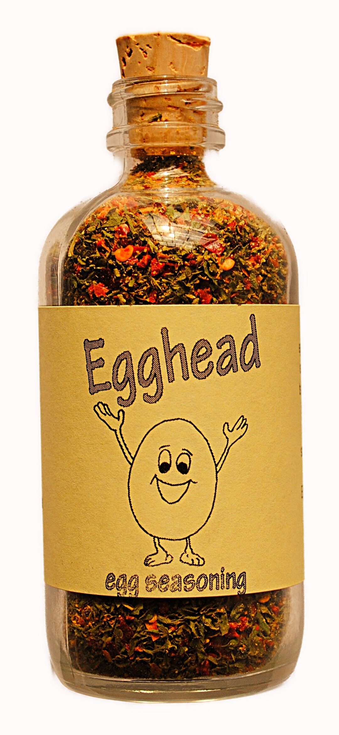 Egghead Egg Seasoning 2.4 Oz Glass Bottle With Cork Cap - Etsy