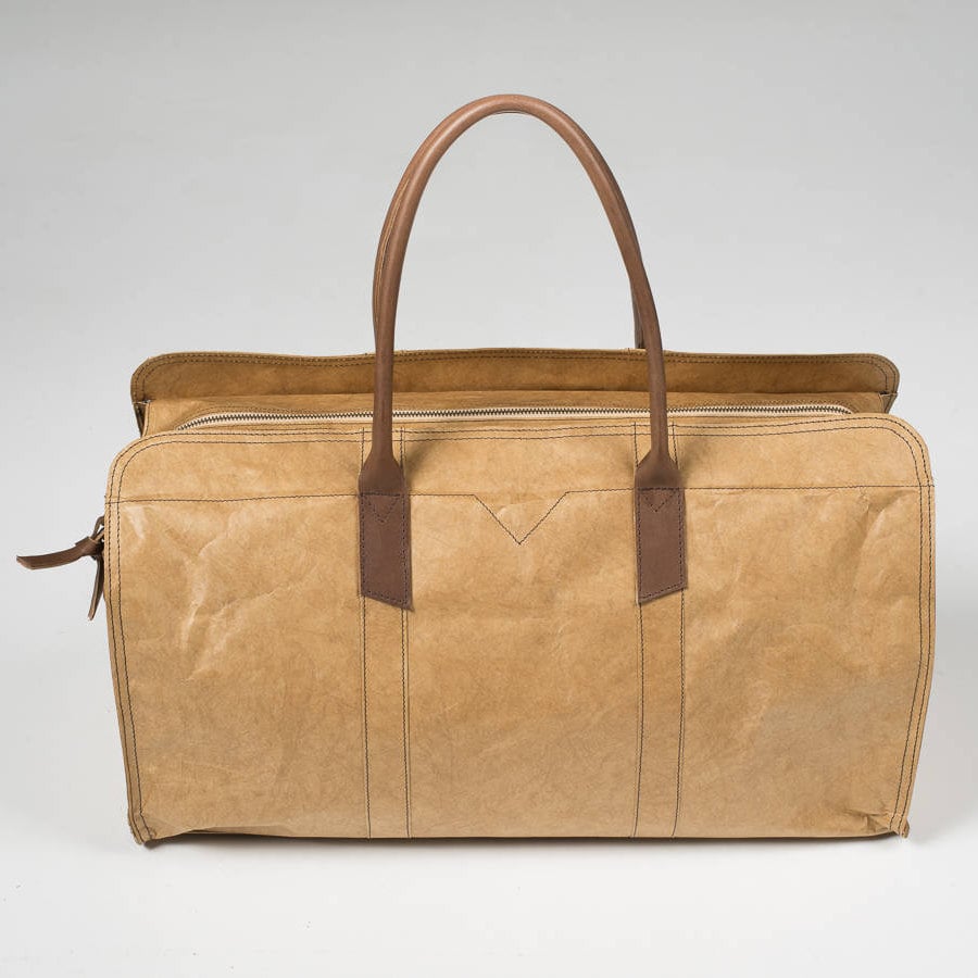 Browm Duffle Bag , Weekend Paper Bag, Unisex Bag, Cabin Flight Bag, Gym ...