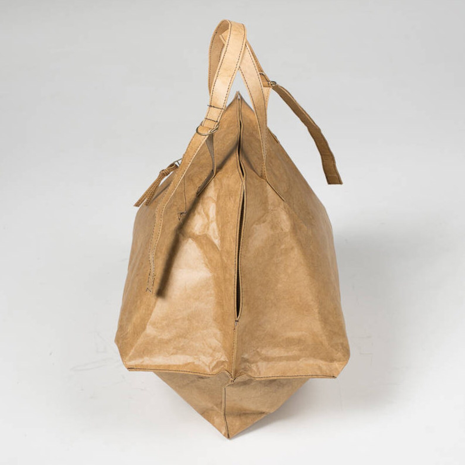Brown Vegan Bag, Tyvek Paper Bag, Brown Tyvek Tote Bag, Big Tyvek ...