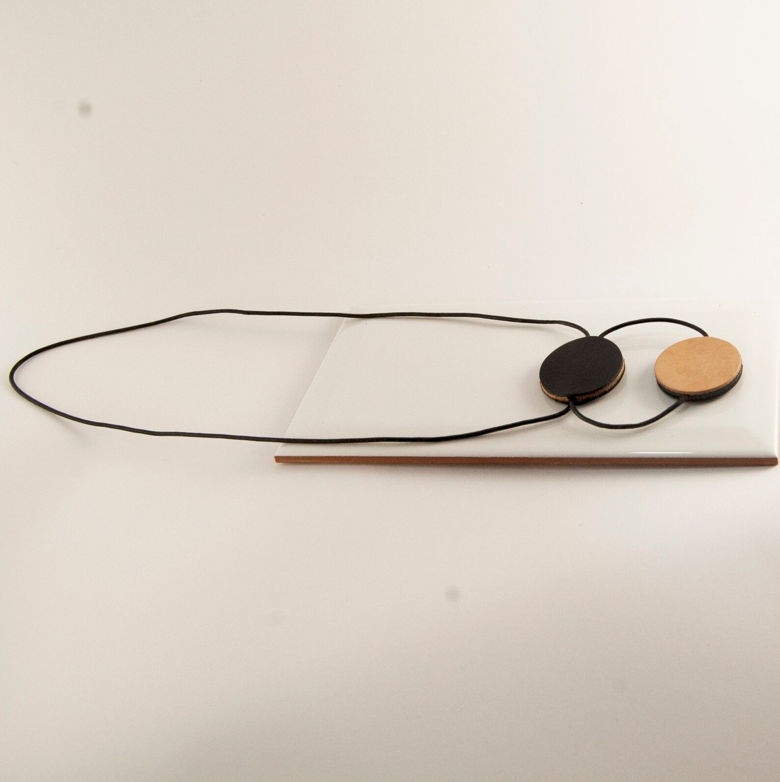 Long Necklace Adjustable Necklace Simple Necklace Leather - Etsy