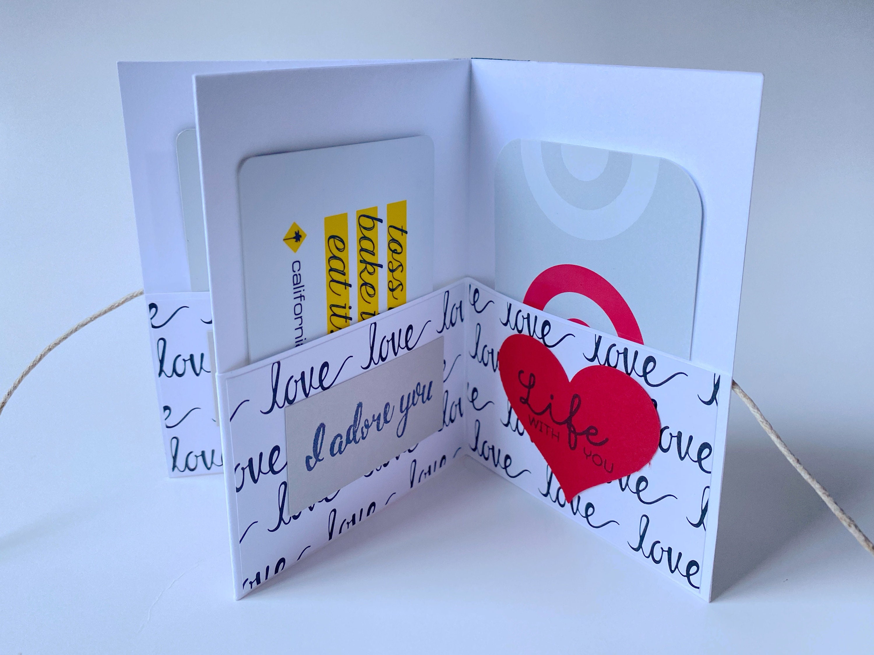 Black and White Mini Gift Card Book Valentine's Gift for | Etsy