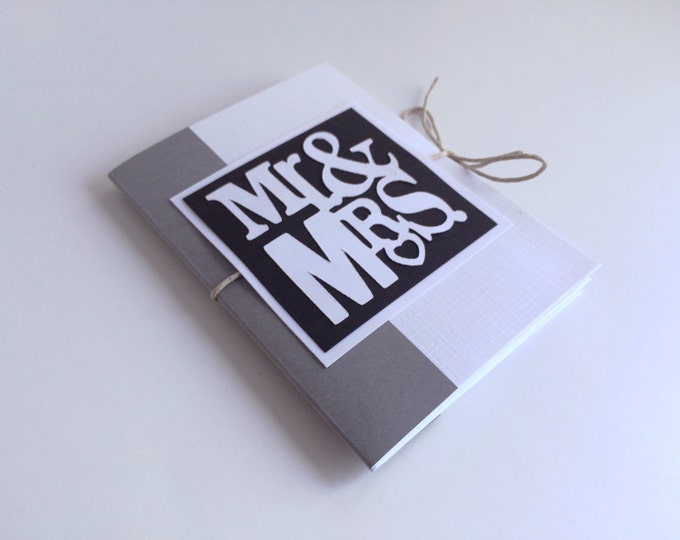 Mr and Mrs Card, Just Married Card, Wedding Gift, Wedding Gift Card ...