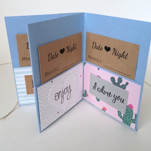 Date Night Book Pre Planned Date Night Book Gift Card Book | Etsy