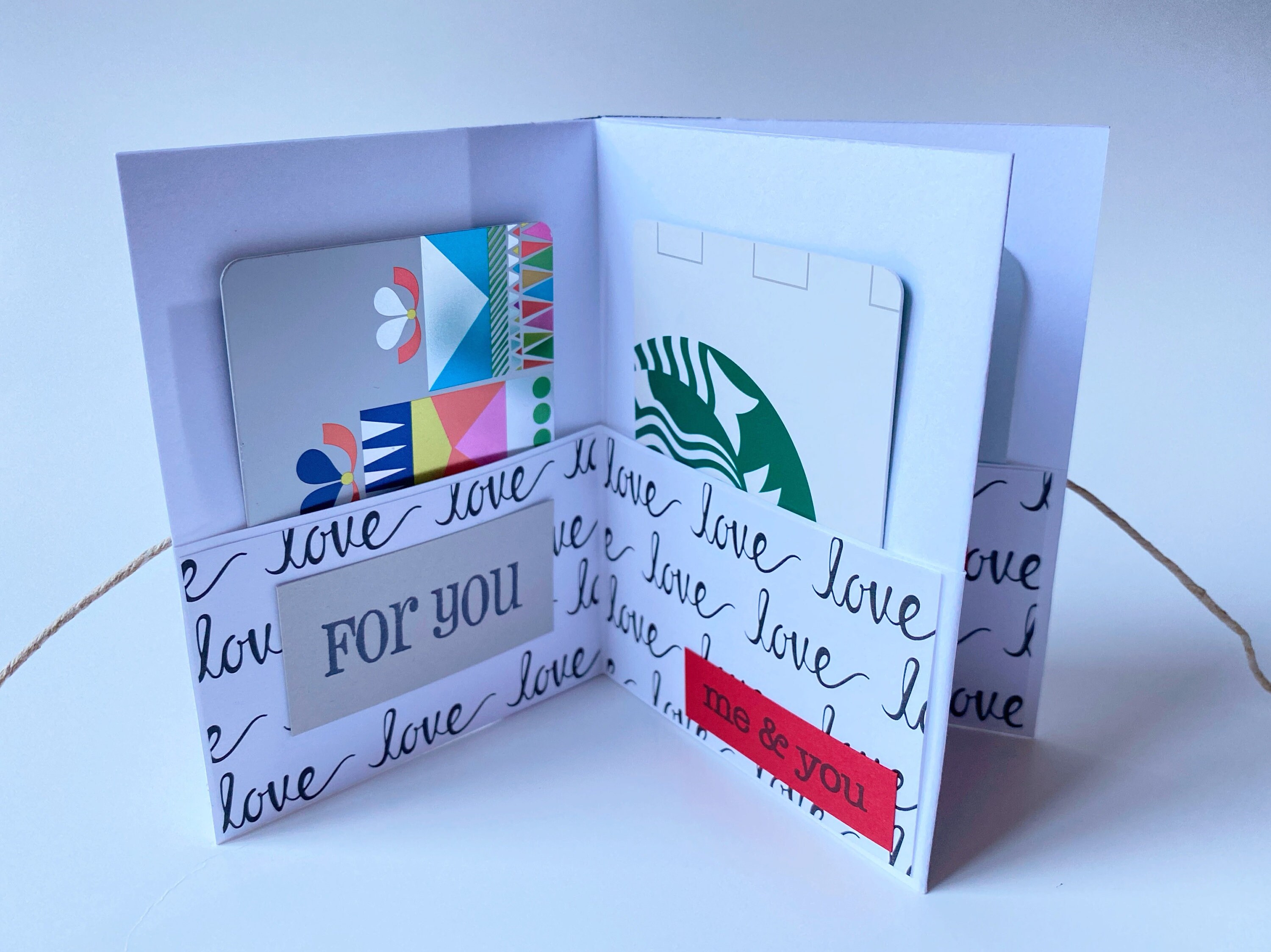 Black and White Mini Gift Card Book Valentine's Gift for | Etsy