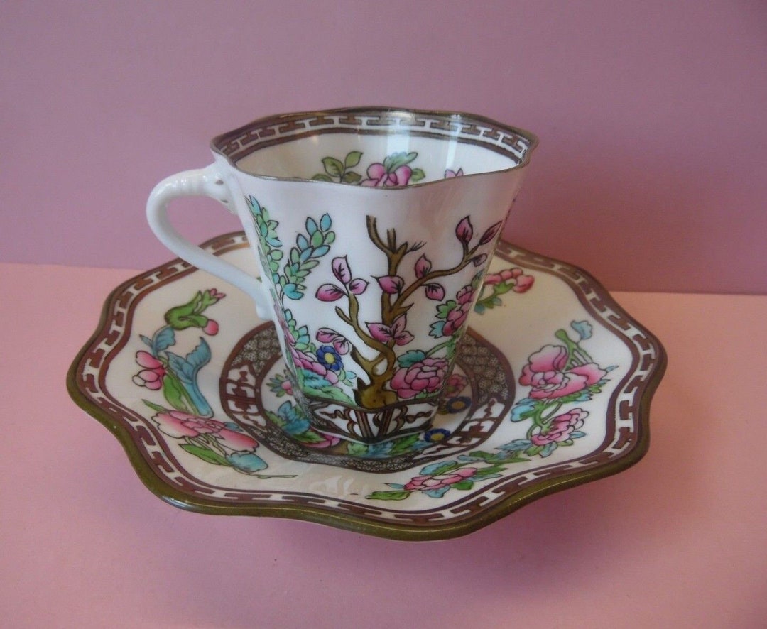 Vintage Coalport Indian Tree Fine Bone China Teacup and Saucer - Etsy