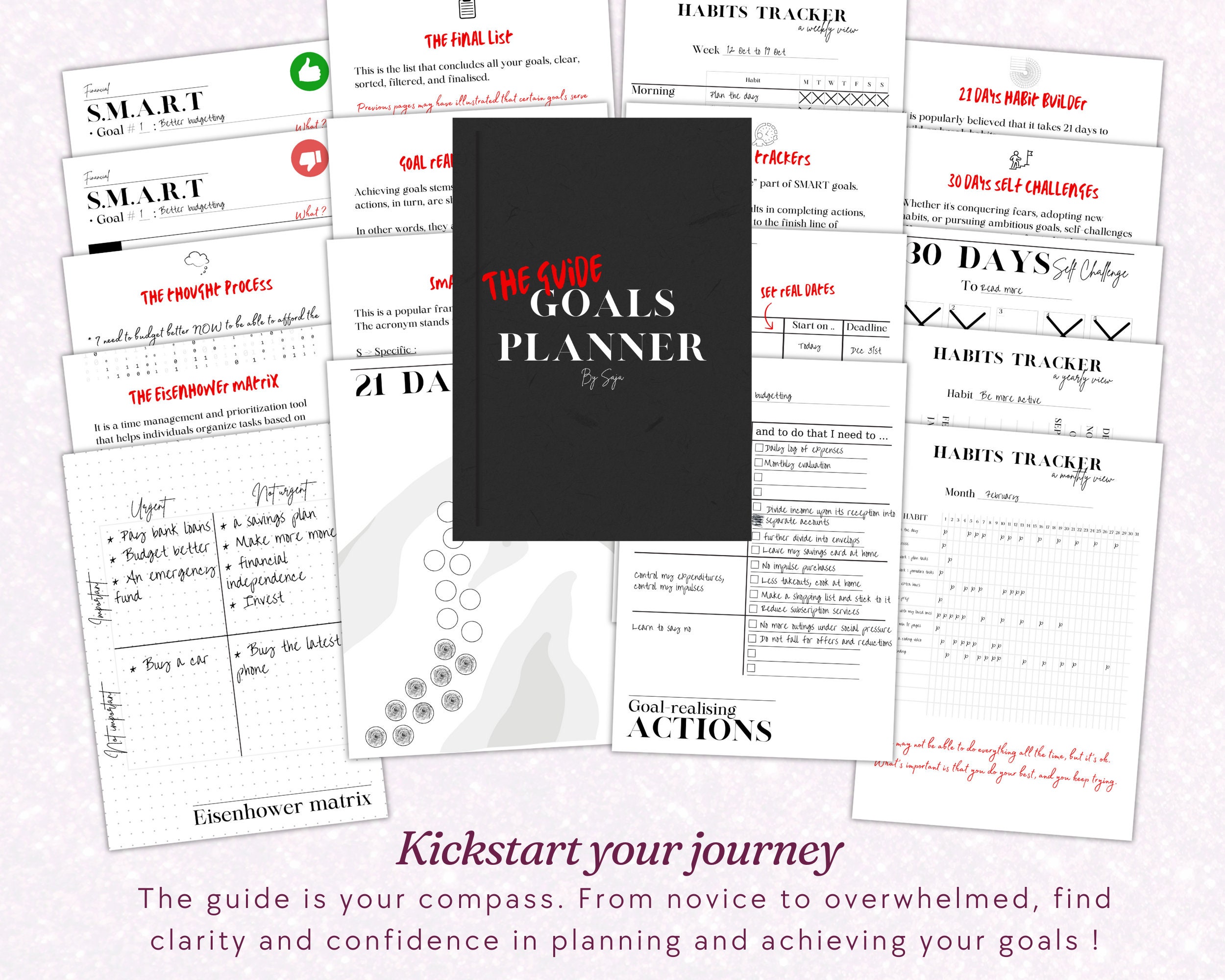 2024 Resolutions GOALS - 2024 Planner - Digital Goal Planner - Goals ...