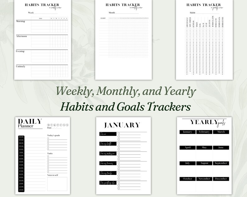 2024 GOALS - 2024 Planner - Goal Tracker - Digital Goal Planner - Goals ...