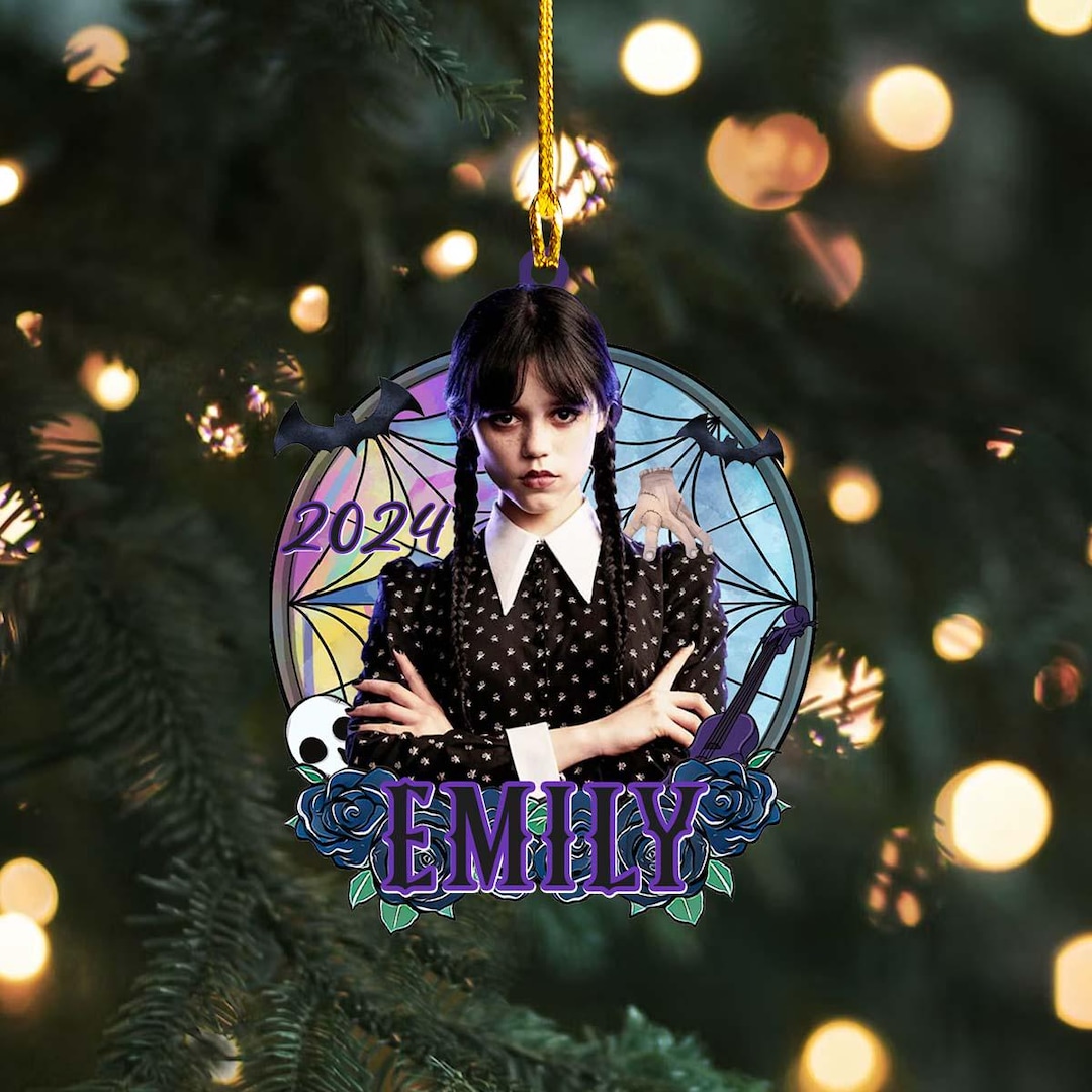 Wednesday Addams Ornament, the Addams Family Ornament, Gothic Christmas ...