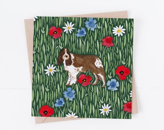 Springer Spaniel Greeting Card Did You Call Greeting Card With Working ...