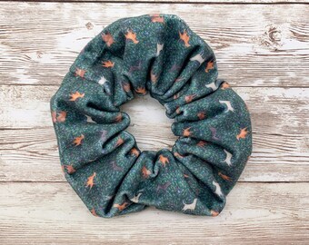 Labrador Retriever Dog Canine Fabric Handmade Hair Scrunchie, Black ...
