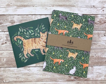 Cat Notebook Cat Spiral Notebook Cat Gift Idea Cat Journal - Etsy