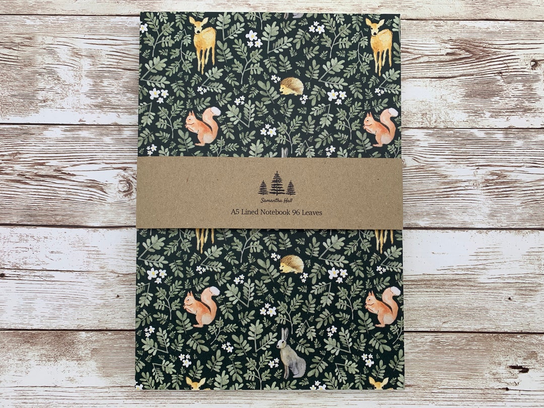Woodland Animals Notebook - Etsy