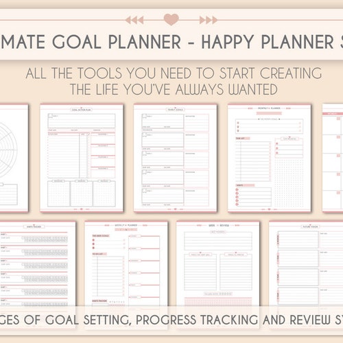 Goal Planner Productivity Planner Success Planner Project - Etsy