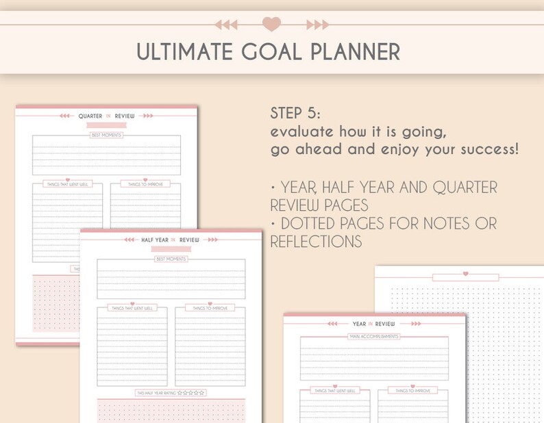 Goal Planner A5 Productivity Planner Success Planner Project - Etsy