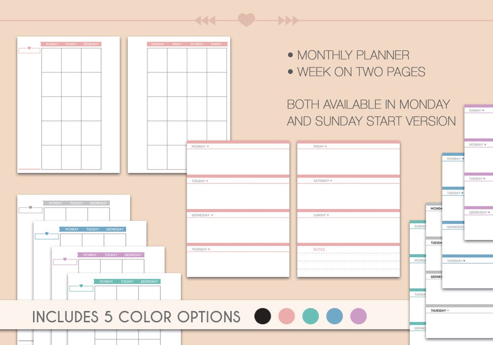 Micro Happy Planner Inserts Micro Notes Printable Bundle Happy - Etsy