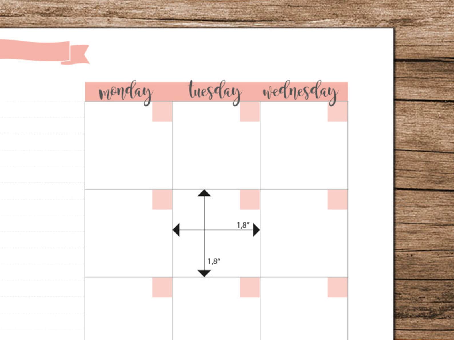 Letter Size Big Happy Planner Printable Weekly and Monthly Planner ...