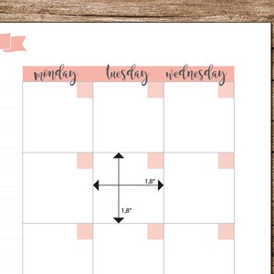 Letter Size Big Happy Planner Printable Weekly and Monthly Planner ...