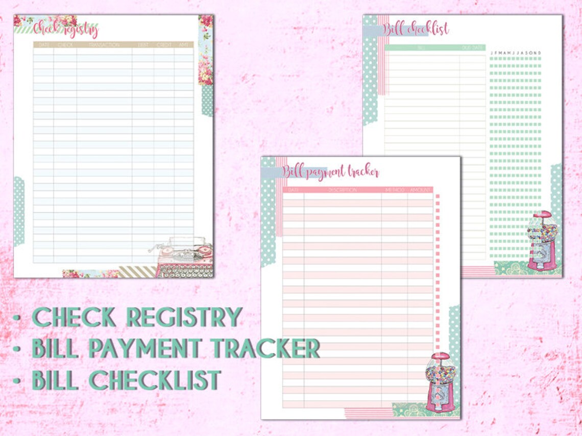 Happy Planner Finance Budget Planner Kakebo Printable Money Tracker ...