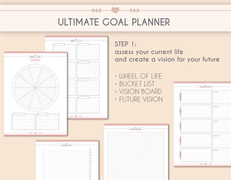 Goal Planner A5 Productivity Planner Success Planner Project - Etsy