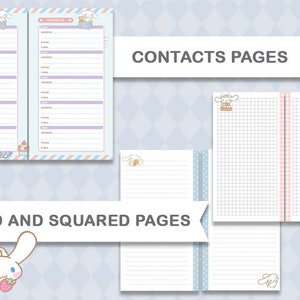 Planner Kit Cute Kawaii Printable Personal Planner Weekly Planner ...