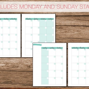 Letter Size Big Happy Planner Printable Weekly and Monthly Planner ...