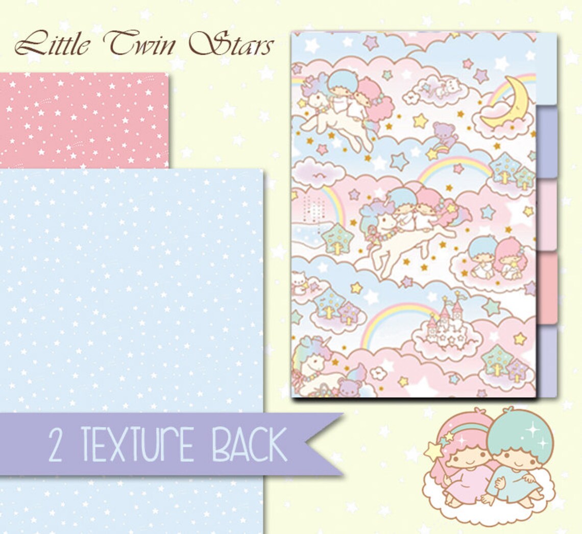 Cute Kawaii Planner Dividers Pocket Size 5 Tabbed Organizers - Etsy