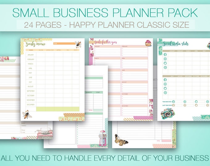 Business Planner, Business Printable Planner, Home Business Planner ...
