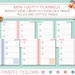Mini Happy Planner Printable Kit Weekly and Monthly Planner Inserts ...
